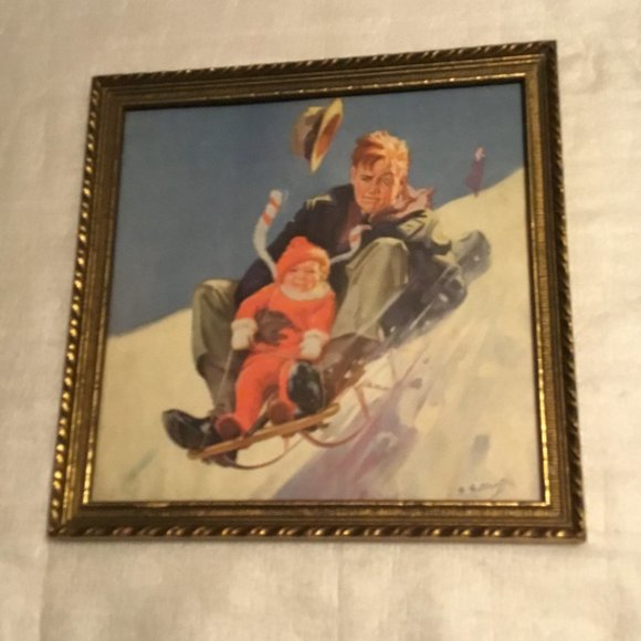 Hy Hintermeister | Art | Vintage 93s Framed Hy Hintermeister Picture Of ...